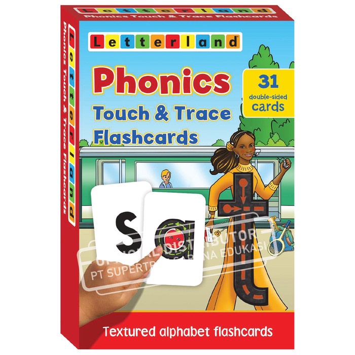 Jual Kartu Flash Bertekstur / Letterland Phonics Touch & Trace Flash ...