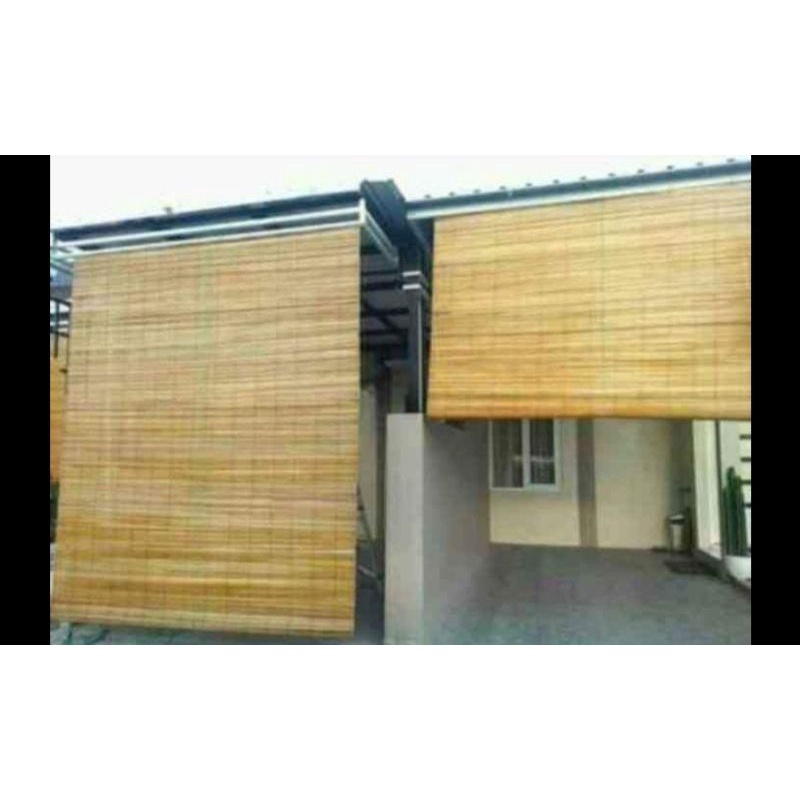 Jual TIRAI BAMBU KULIT ASLI SAWI 2x2 42000 SATU SET AMA ROL PENGULUNG ...