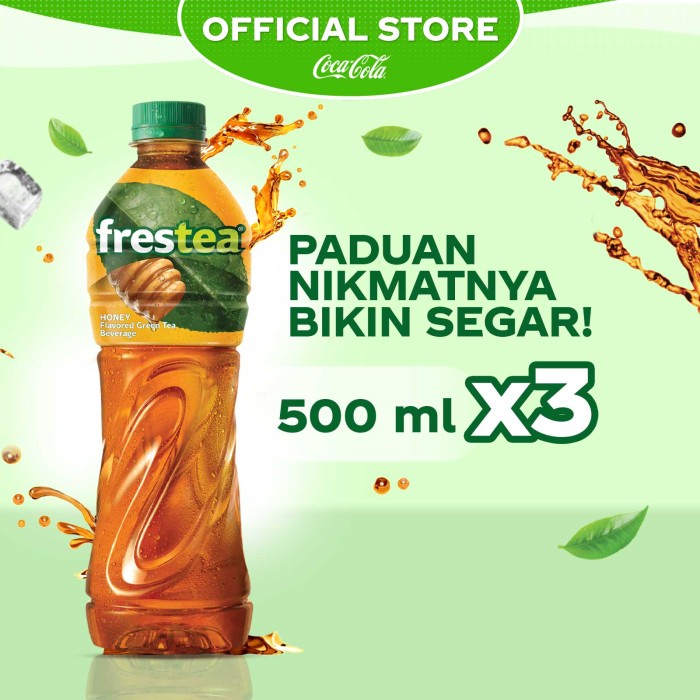 Jual Frestea Green Honey Minuman Teh - Botol 500ml x 3pcs | Shopee ...