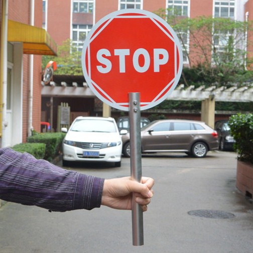 Jual Terlaris Rambu Stop Tangan / Rambu Menyebrang / Tanda Stop / Rambu ...