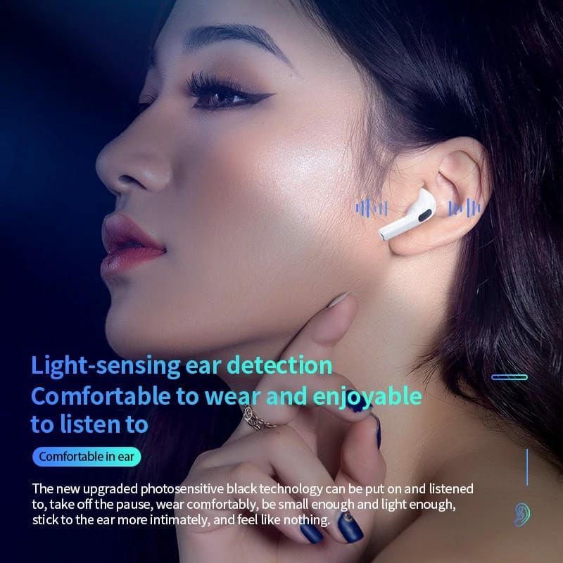 Jual Headset Bluetooth Earphone Wireless Wifi TWS pro 4 V5. 0 | Shopee ...