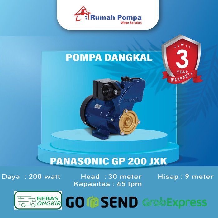 Jual MESIN POMPA AIR PANASONIC GP 200 JXK | Shopee Indonesia