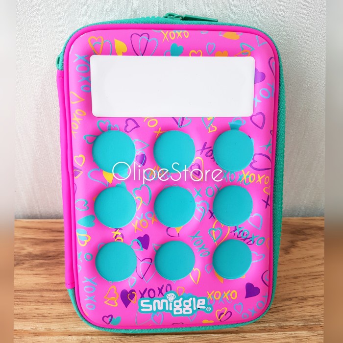 Jual SMIGGLE - HARDTOP XO PENCIL CASE TEMPAT KOTAK PENSIL SMIGGLE (PINK ...
