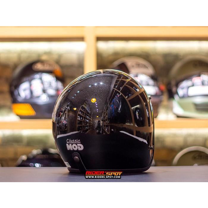 Jual Helm Motor Arai Classic Mod Glass Black Open Face Retro Helmet Ori ...