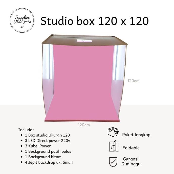 Jual BARU !!! STUDIO BOX FOTO SUPER JUMBO ukuran 120x120cm SAF | Shopee ...