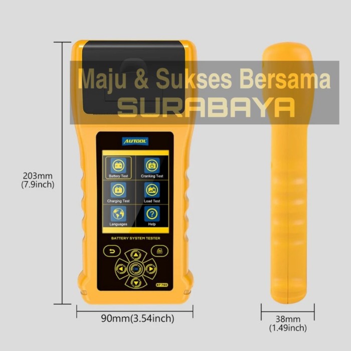Jual AUTOOL BT760 BT-760 6-30V Battery Tester Analyzer Baterai Aki ...