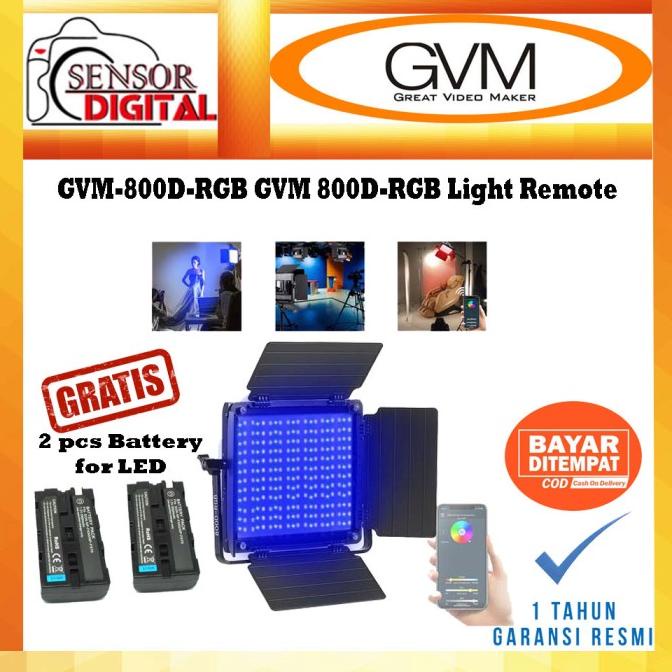 Jual BARU !!! GVM-800D-RGB GVM 800D-RGB Light Remote Lampu Video LED ...