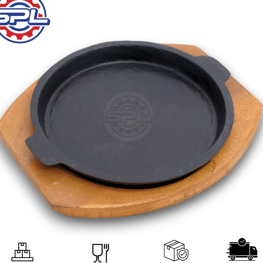 Jual [2 /P ) HOT PLATE STEAK BULAT 20 CM / PIRING STEAK/ muurah ...