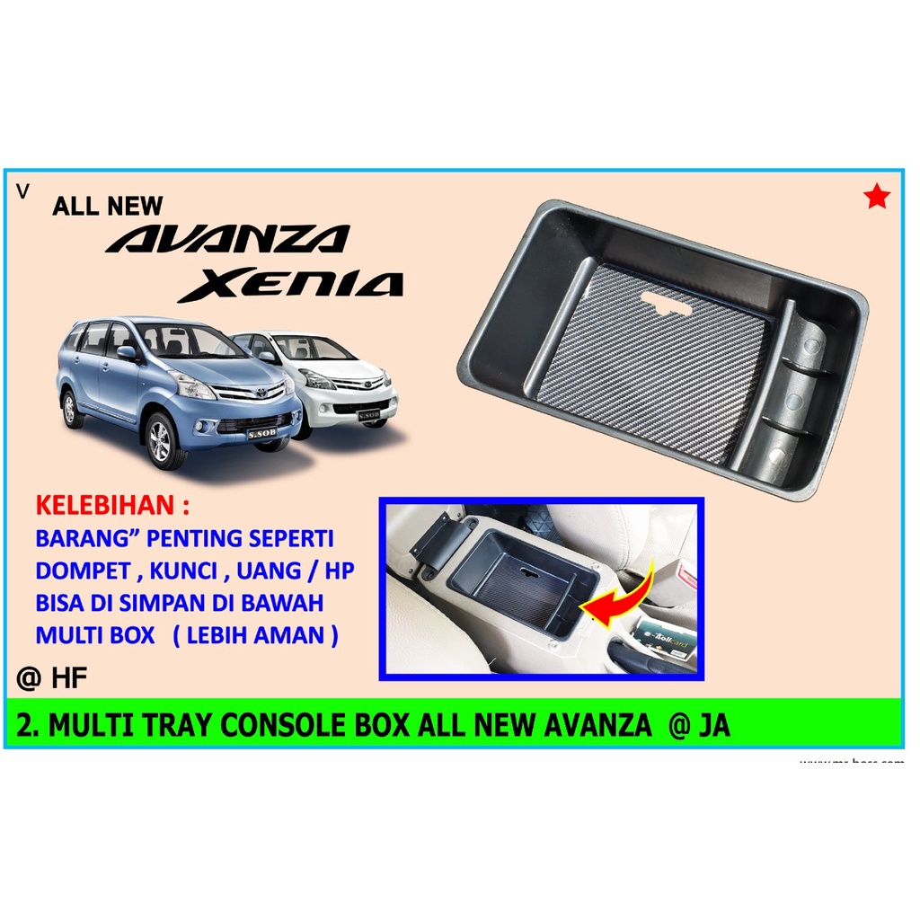 Jual Multi Tray Console Box All New Avanza - All New Xenia | Shopee ...