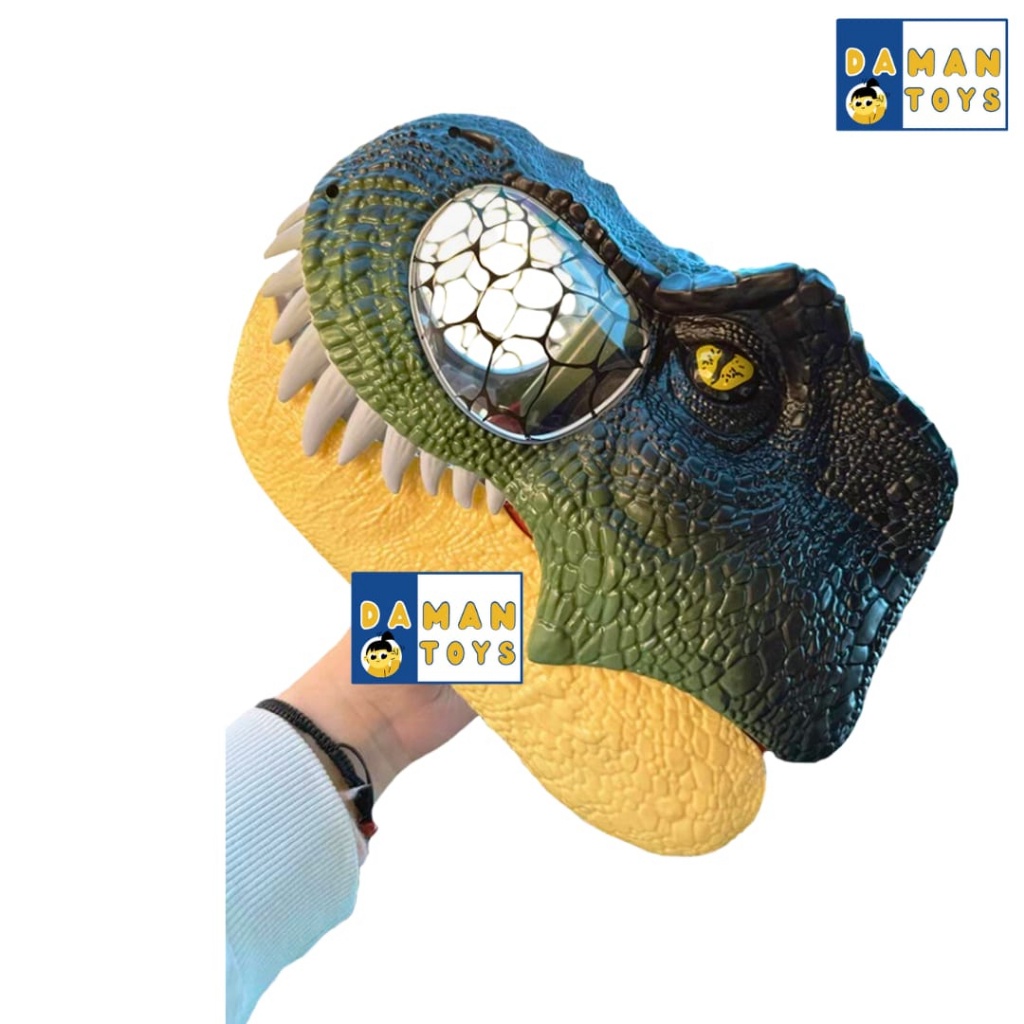 Jual Tog Dinosaurus T Rex Bisa Bergerak Bersuara Helmet Dino Trex Mask ...