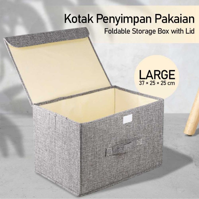 Jual STORAGE BOX ORGANIZER KAIN KOTAK TEMPAT SUSUN BAJU PAKAIAN BAG ...