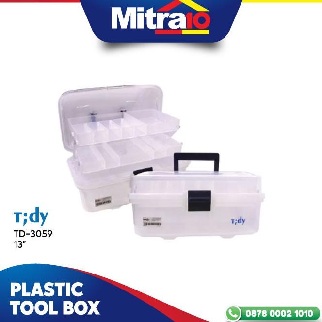 Jual Tidy Td-3059 Tool Box Plastik Rak Bertingkat Transparan | Shopee ...