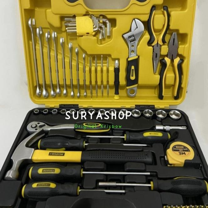 Jual Toolkit Box Set Tool Kit Original Krisbow Kotak Perkakas Mekanik ...