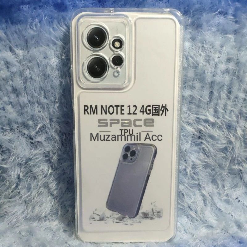 Jual SoftCase Casing Redmi Note 12 4G Case Putih Bening + Pelindung ...