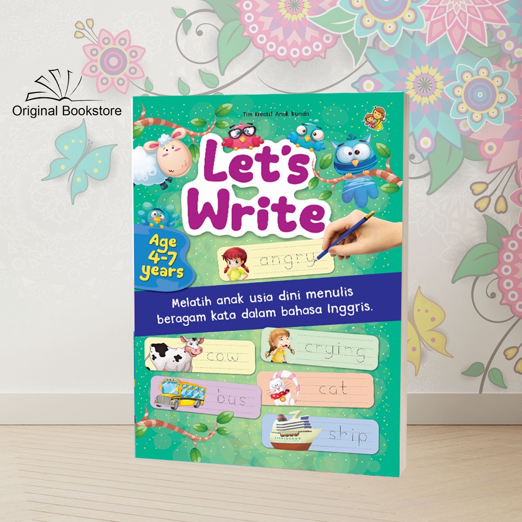 Jual Buku Aktivitas Belajar Anak Menulis Let'S Write Latihanmenulis Kata Bahasa Inggris Anak Tk ...