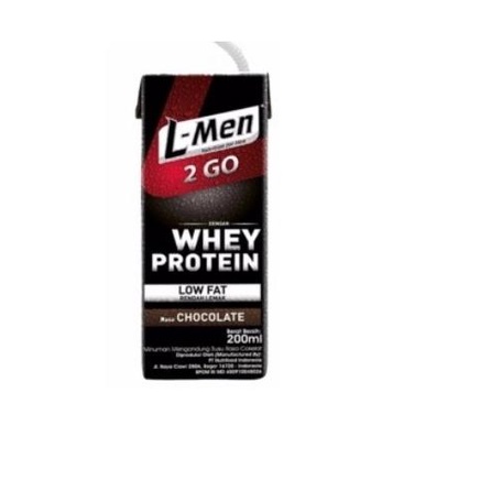 Jual Susu UHT High Protein Low Fat L-Men Gain 2 Go Whey Protein ...