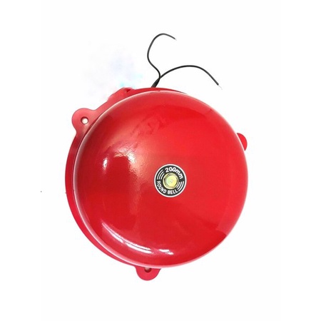 Jual Round Bell 8 inch 200mm Bell Kring Sekolah Pabrik Fire Alarm 200mm ...
