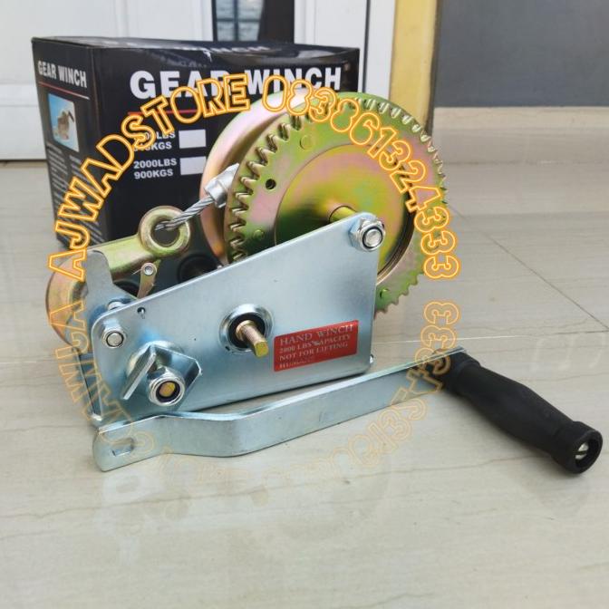 Jual Hand Winch Katrol Manual Tangan /Mesin Derek Tangan Manual 1000 ...