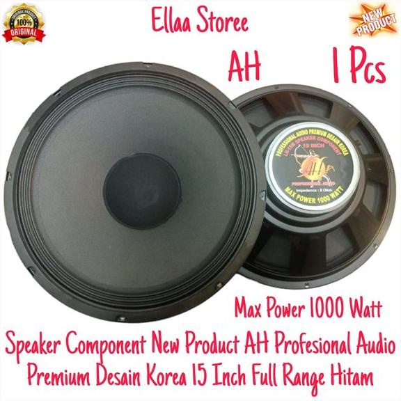 Jual SPEAKER COMPONENT AH 15 INCH HITAM FULL RANGE MAGNET BESAR 1000 ...