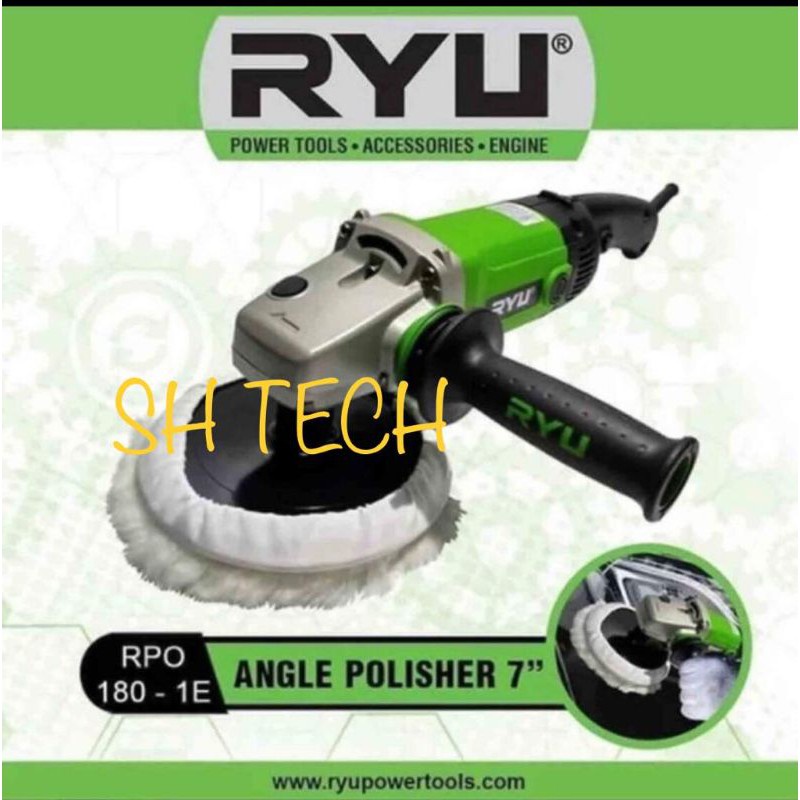 Jual Mesin Poles Mobil Ryu Rpo 180 - 1E Rpo180 Polisher 7 Inch | Shopee ...