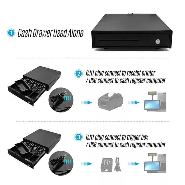 Cash Drawer Metal Rj11 Mountable - Square And For Square Price Cash Drawers