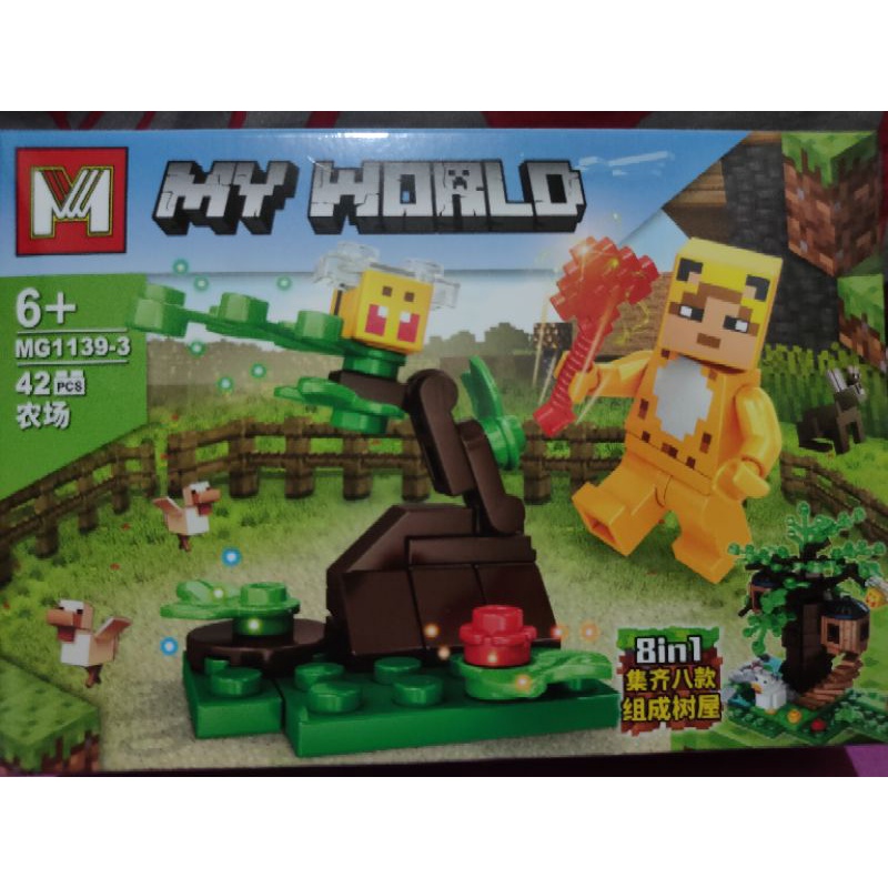 Jual Mainan Balok Minecraft Figure Series Koleksi Set Aksesoris Mg1139 ...