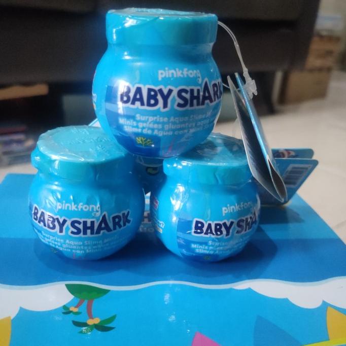 Jual Pinkfong Baby Shark Aqua Slime mini Surprised Figure | Shopee ...