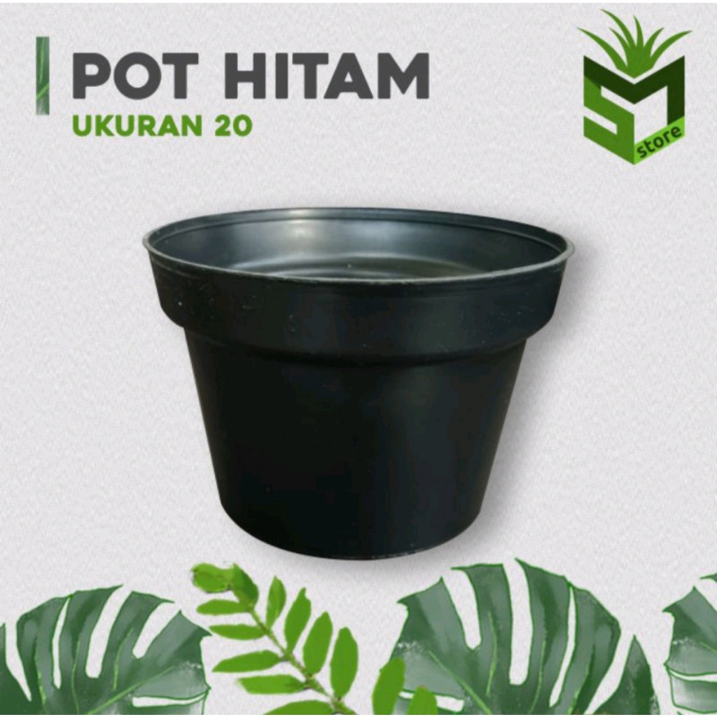Jual Pot Putih Ukuran 20 Pot Tanaman Pot Tani Isi 12 ( 1 Lusin ...