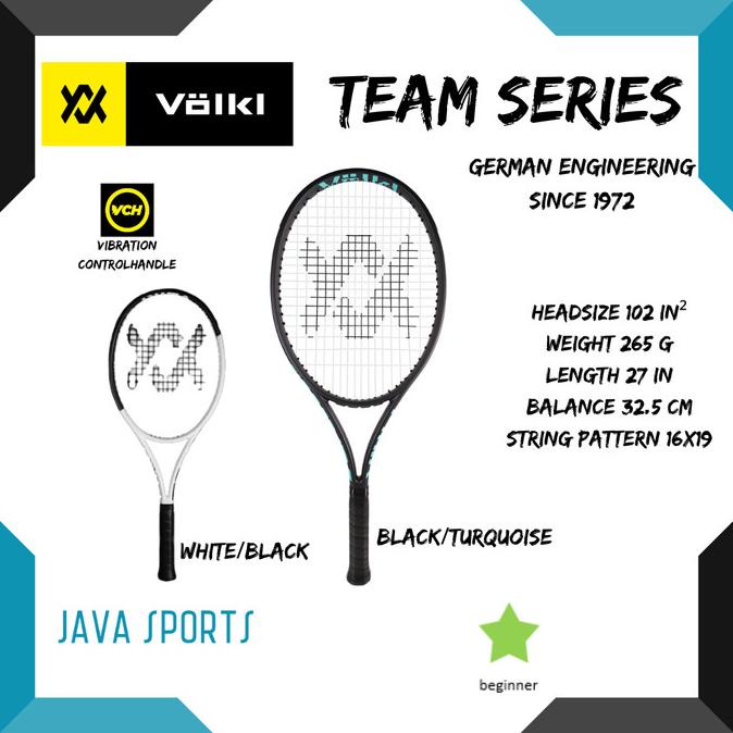 Jual Raket Tenis Volkl Team Series Tennis Original | Pemula |102 in |265g | Shopee Indonesia