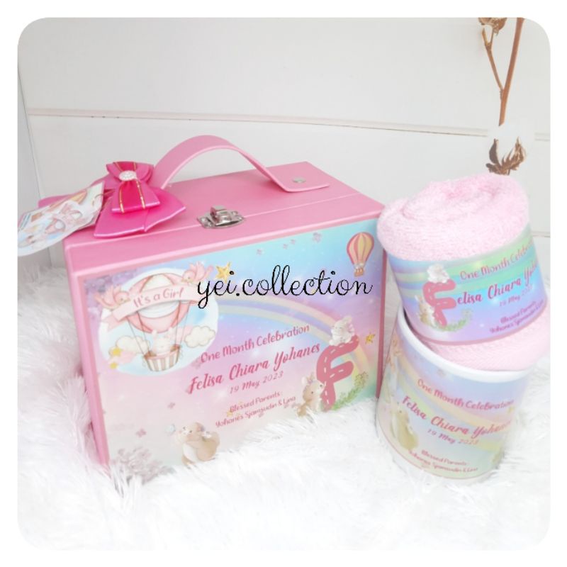 Jual PO - Hampers. Mug Handuk packing Harbox. Souvenir One Month ...