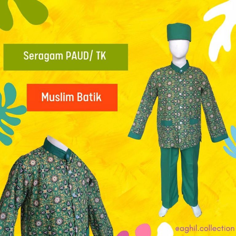 Jual Recomended.. SERAGAM TK/PAUD MUSLIM BATIK BAJU TK/PAUD MUSLIM ...