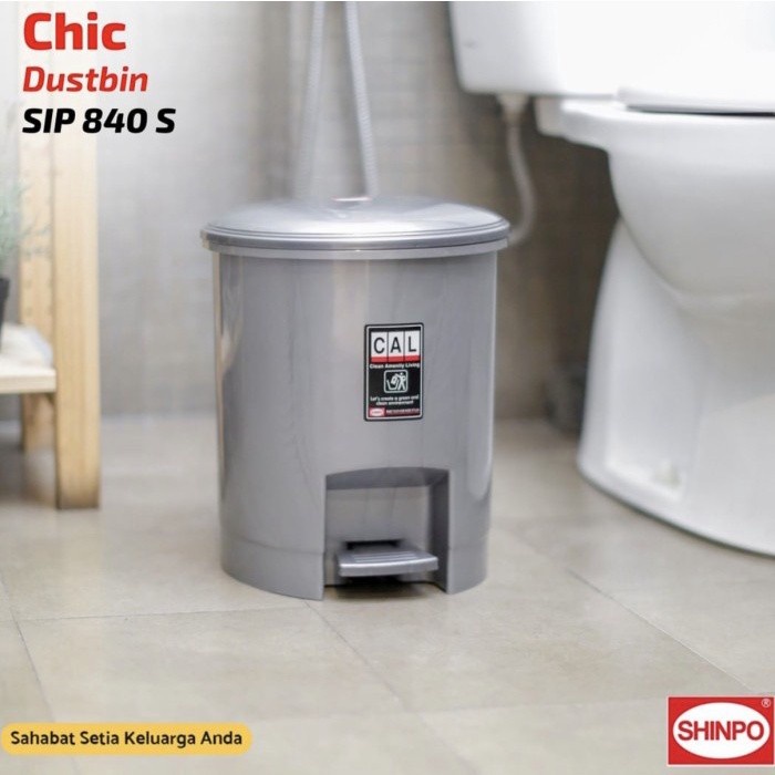 Jual Tempat Sampah Injak Bulat 10Lt Shinpo CAL 840s | Shopee Indonesia
