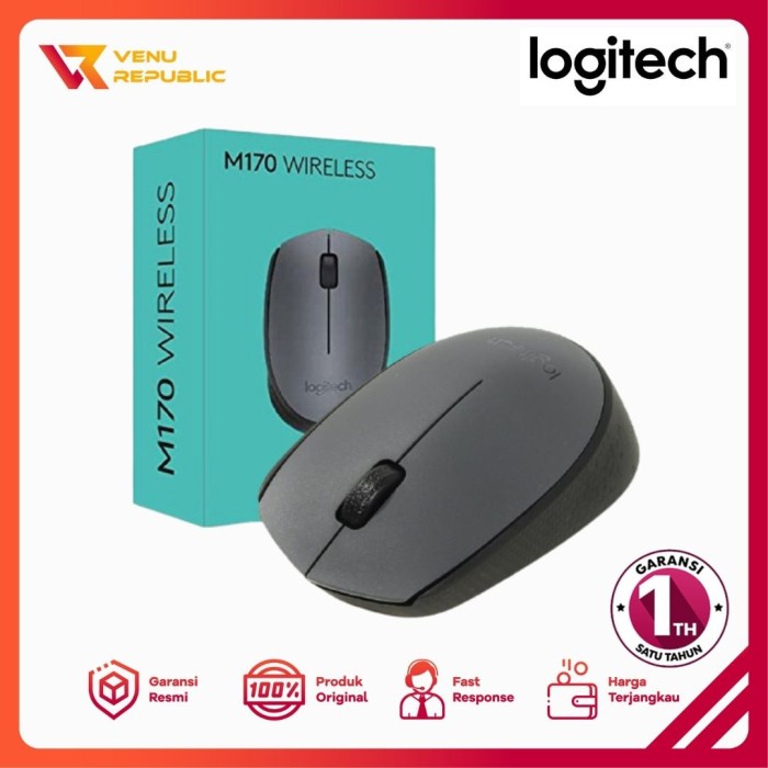 Jual LOGITECH M170 MOUSE WIRELESS ORIGINAL 100% | Shopee Indonesia