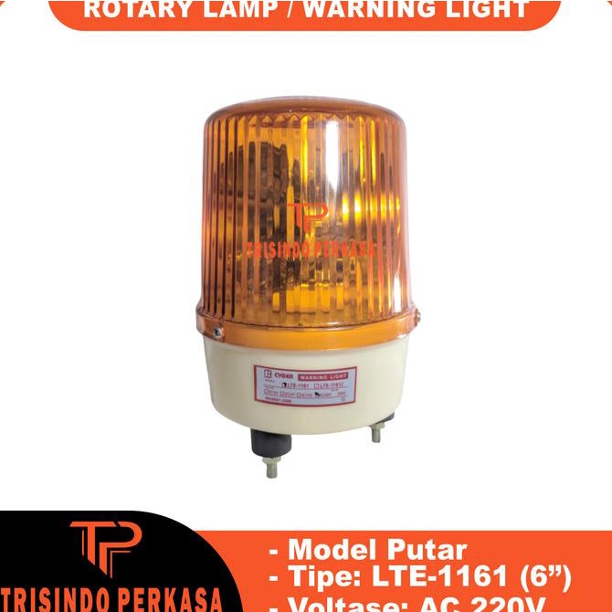Jual Rotary Lamp / Warning Light Lte 1161 6" Ac 220V | Shopee Indonesia