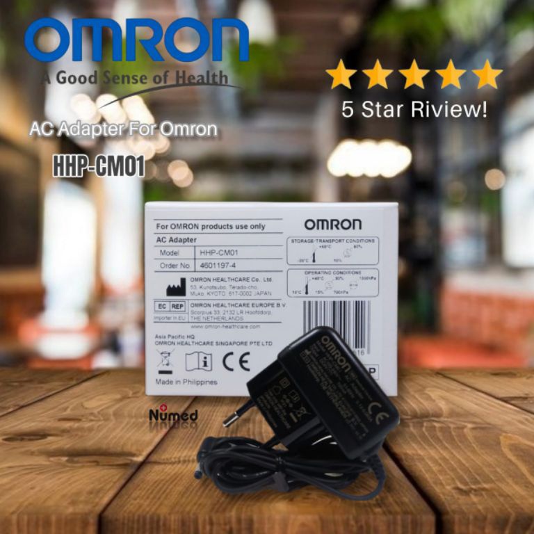 Jual TREN TERBARU Adaptor Original Omron HHP-CM01 / Bergaransi Resmi AC / DC Adaptor Tensimeter ...