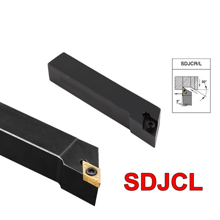 Jual Holder SDJCL 1010 07 Insert DCMT 07 Pahat Bubut Gagang Kiri Luar | Shopee Indonesia
