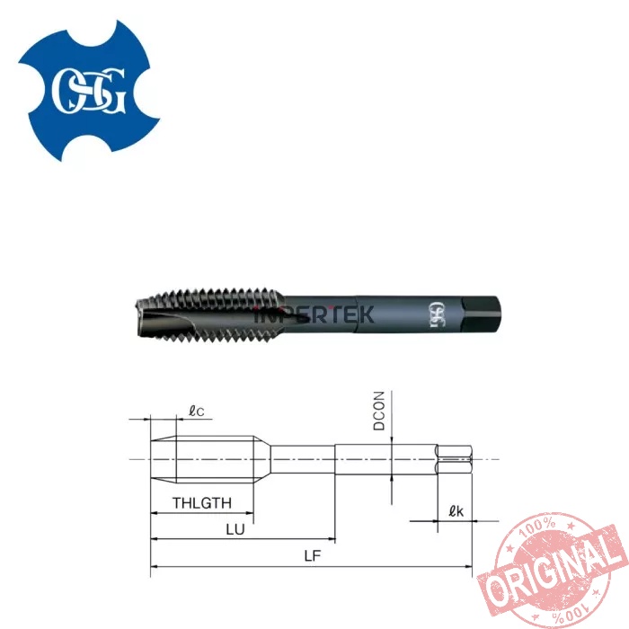 Jual Tap Stainless Steel M5 X 0.8 EX-SUS-POT OSG Taps Mesin M5X0.8 Pointed Machine | Shopee ...