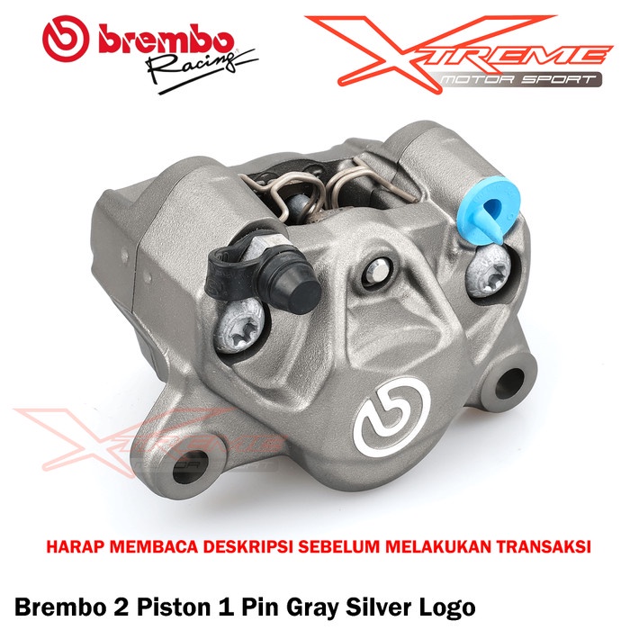 Jual Kaliper Brembo Grey 2 Piston 1 Pin Universal ORIGINAL | Shopee Indonesia