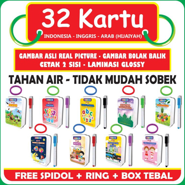 Jual 8.8 Promo >> Flash Card WIPE and CLEAN ( bonus RING + SPIDOL + BOX ...