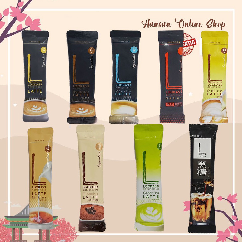 Jual Ready [SATUAN] LOOKAS9 LATTE/VANILLA/DOLCE /AMERICANO/GREEN TEA ...