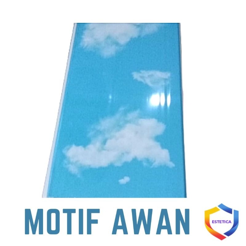 Jual Plafon PVC Motif Awan ESTETICA Lebar 20cm Harga Per Lembar 4 meter ...