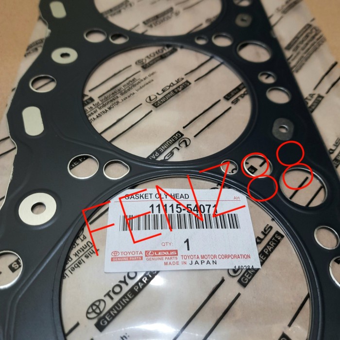 Jual Paking Head Deksel Cylinder Head Hilux 2.8 Dan Hiace Mesin 3L Plat ...