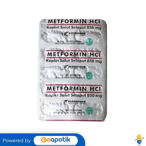 Jual METFORMIN BERNOFARM 850 MG STRIP 10 KAPLET | Shopee Indonesia
