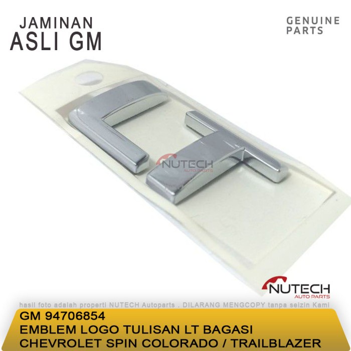 Jual Emblem Logo Tulisan Lt Bagasi Chevrolet Spin Colorado Trailblazer ...