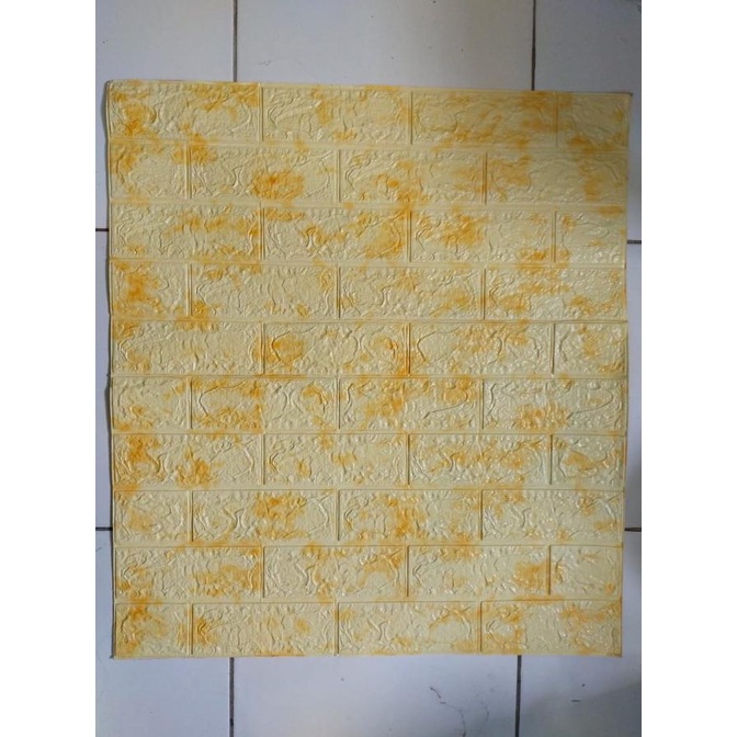 Jual $$] 3D Wallpaper Dinding Foam Batu Bata Ukuran 77cm X 70cm ...