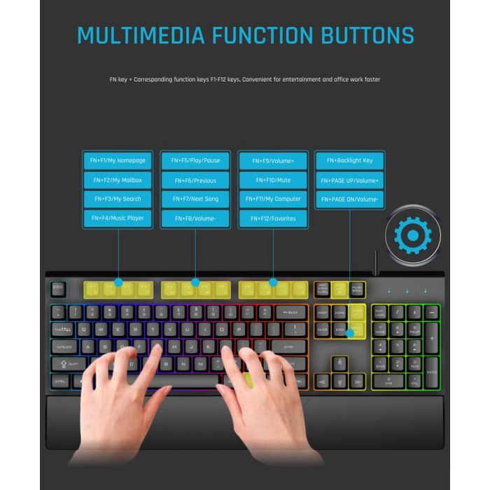 Jual Keyboard Gaming Mechanical Shipadoo K60 Multimedia Rgb Backlight ...