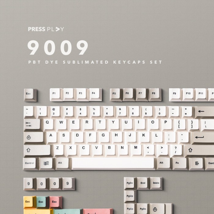 Jual 9009 PBT Dye Sub Sublimated Keycaps Set | Shopee Indonesia
