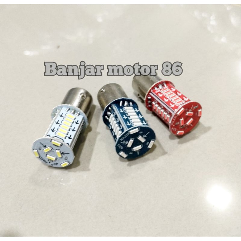 Jual Lampu LED Stop Rem-Stoplamp-lamp Brake Belakang BAY15D Bayonet 30 Mata Running Waterfall ...