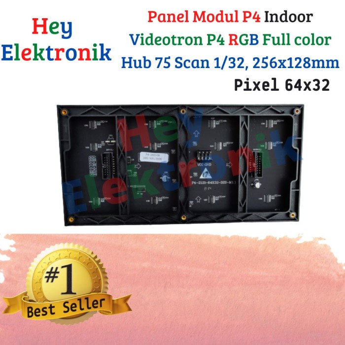 Jual Panel Module Modul P4 Indoor Videotron P4 rgb Full color 256x128mm ...