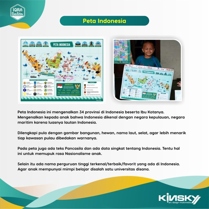 Jual MUST HAVE!! MAPS FOR KIDS PETA DUNIA DAN INDONESIA UNTUK ANAK ...